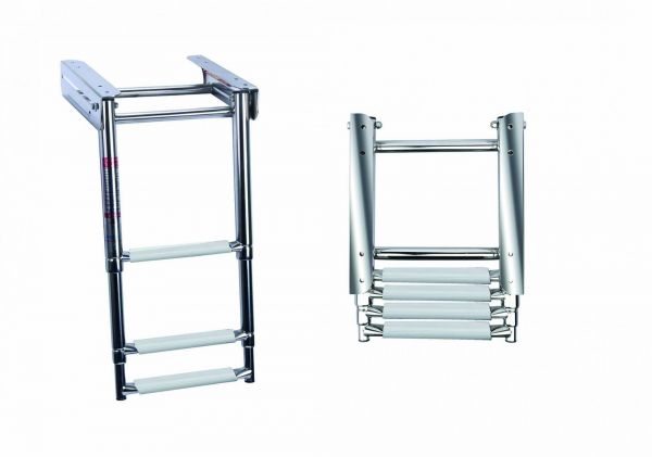 SCALETTA TELESCOPICA SOTTOPLANCIA 4 GRADINI PER BARCA GOMMONE NAUTICA